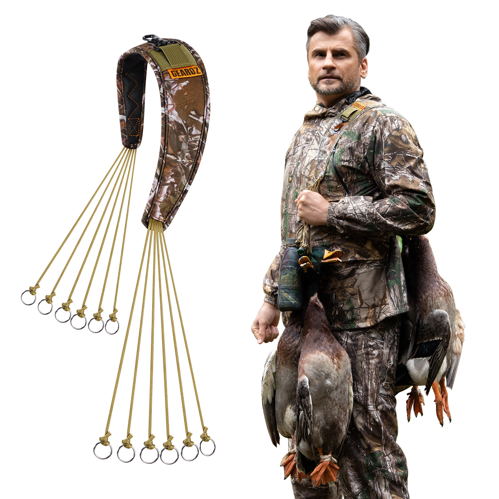 GearOZ Duck Lanyard for Birds, 12 Drops Duck Strap Game Carrier Duck ...
