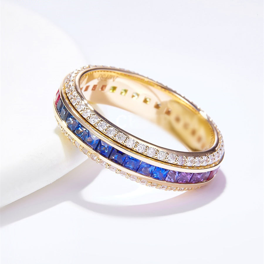 Magnetology Diamond Rainbow Spin Ring(Limited Time Discount 🔥 Last Day)