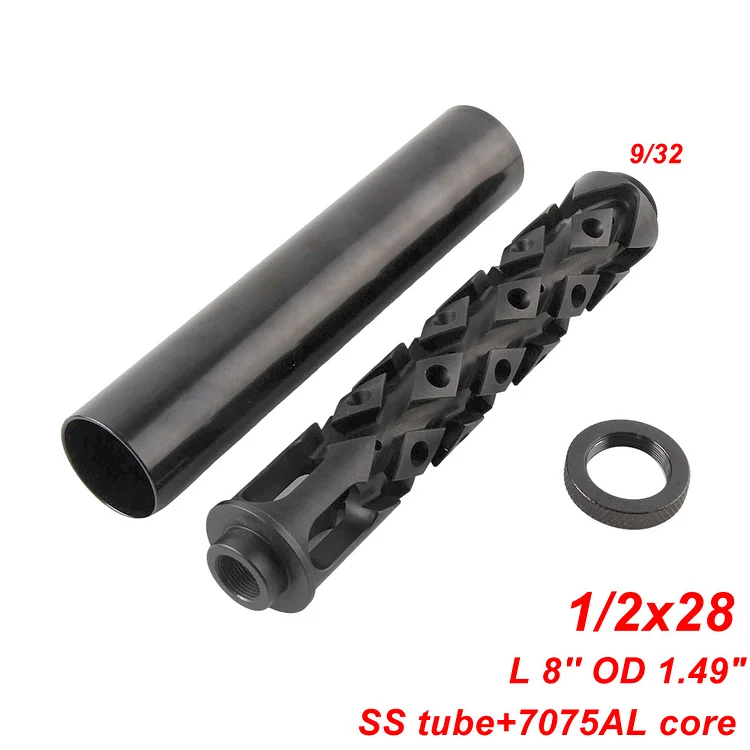 L 8'' OD 1.49" Aluminium Stainless steel tube oil catching cleaning ...