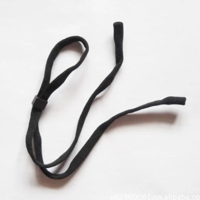 Adjustable Black Eyewear Retainer, Universal Fit Rope Eyeglass Retainer ...