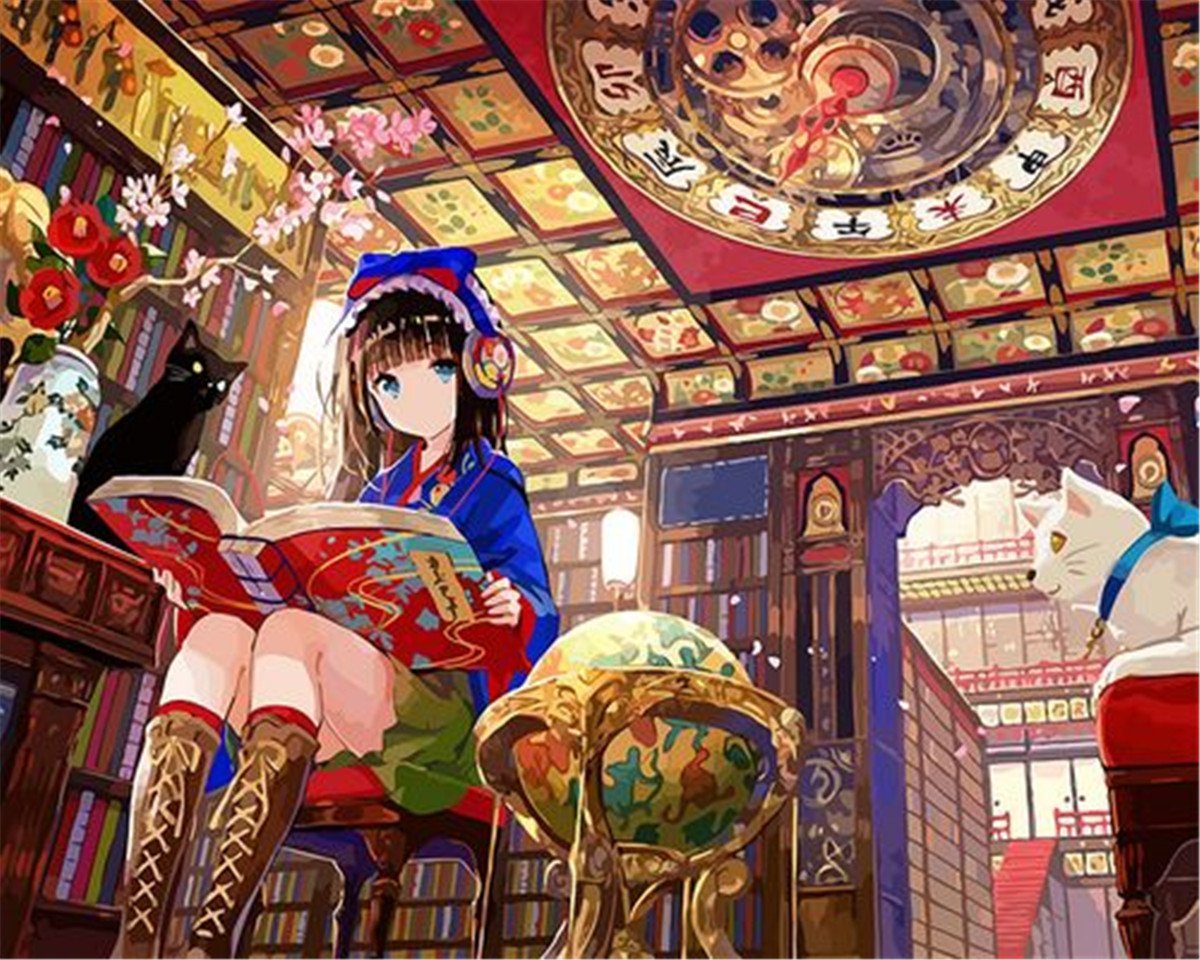 DIY Painting By Numbers | Anime girl