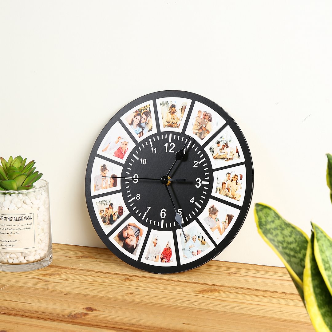 L'horloge 12 Photo Personnalisée