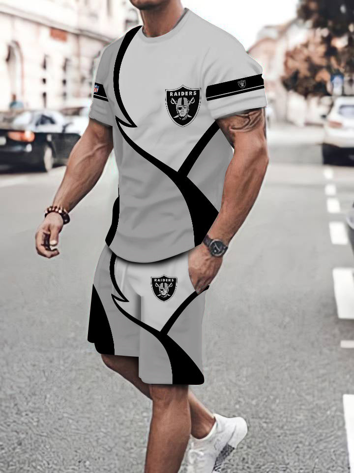 Las Vegas Raiders Limited Edition Top And Shorts Two-Piece Suits
