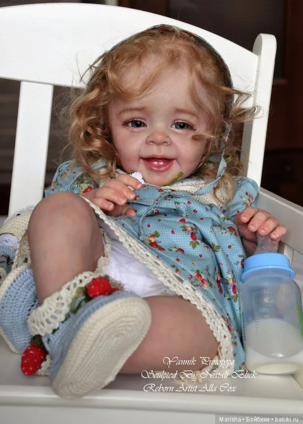 (Lovely Yannick Baby) 20" Looking Lifelike Handmade Blue Eyes Silicone ...