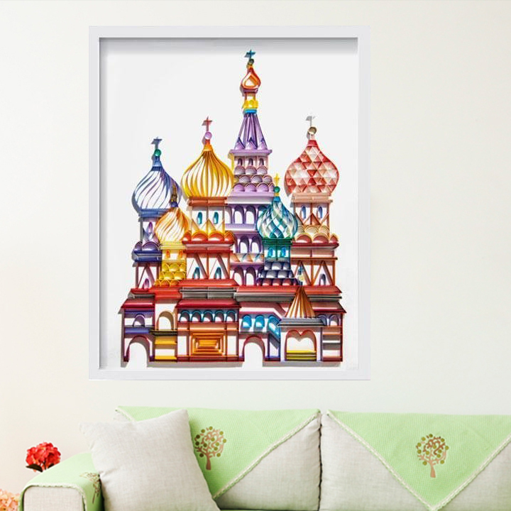 Paper Filigree painting Kit - Castle