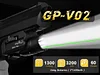 GOPLANT 1300 Lumens Weapon Laser Light, Battery Powered Adjustable Rail ...