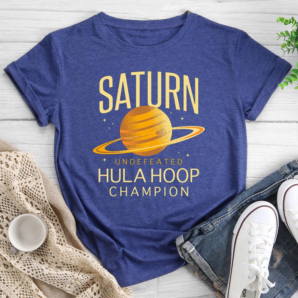 UNDEFEATED HULA HOOP CHAMPION Round Neck T-shirt