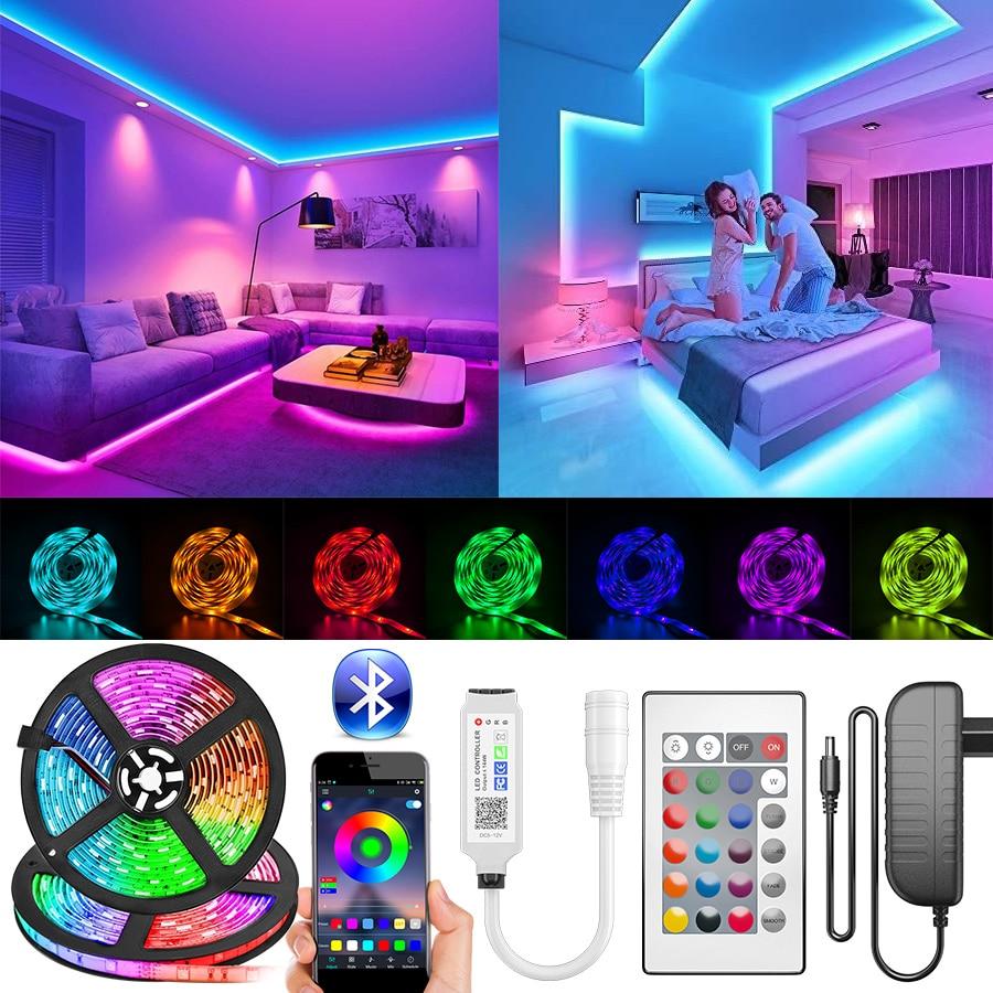 5050 SMD Bluetooth LED Strip Lights 30M 20M RGB LED LightFlexible ...
