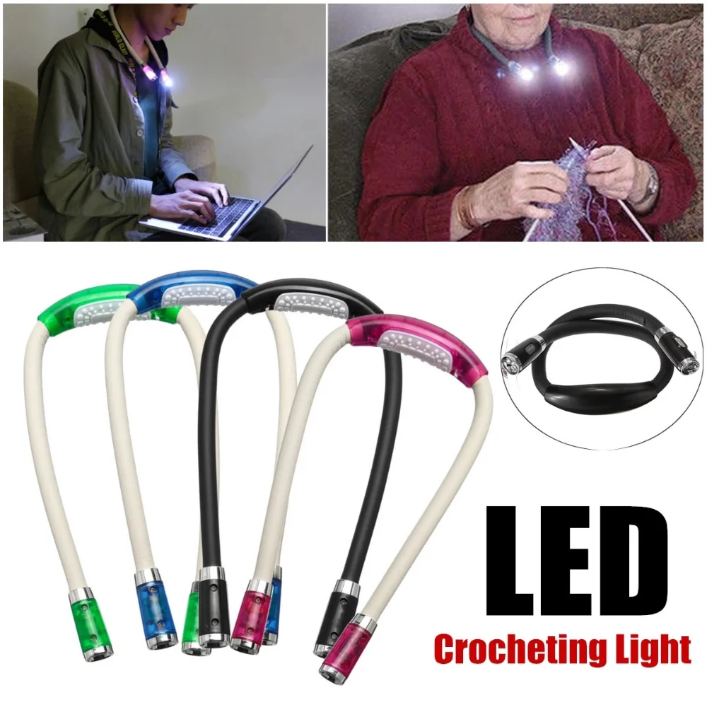 Book Reading Crocheting Light Adjustable 360 Degree Angle Flexible ...