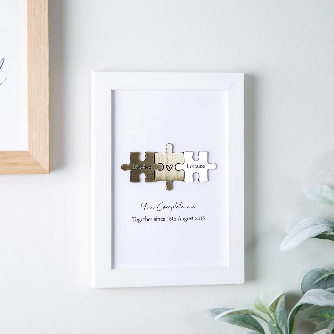 You Complete Me Couples Puzzle Print Sign