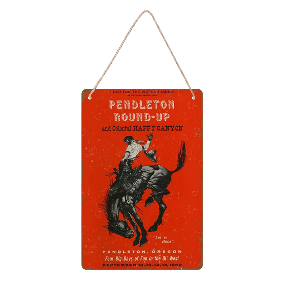 Pendleton Derby horse racing poster Wooden Signs 12*16Inch