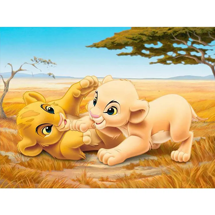 Lion King Baby Simba Painting