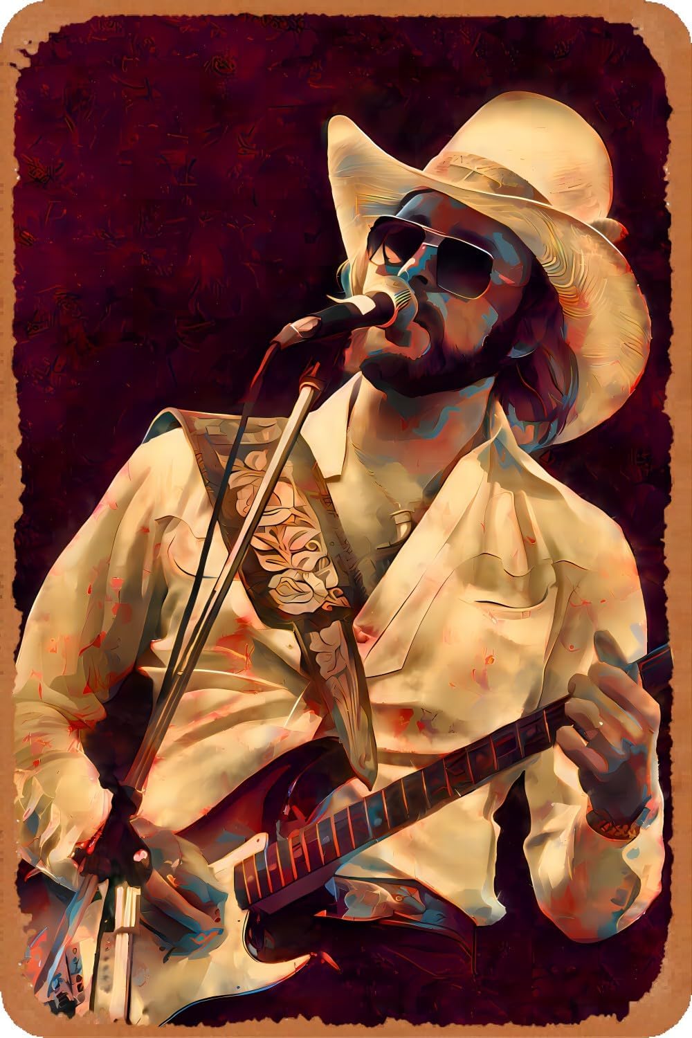 Hank Williams Jr. - Metal Tin Signs(8*12Inch/12*16Inch)