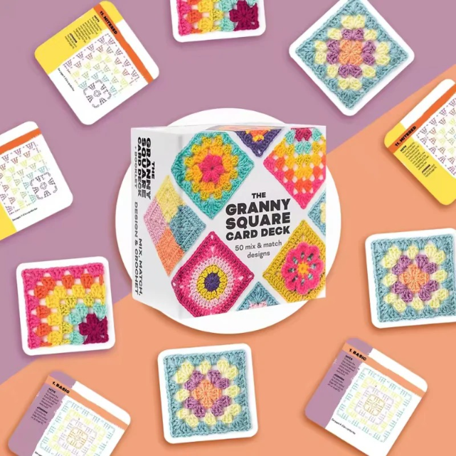 The Granny Square Card Deck: 50 Mix and Match Designs