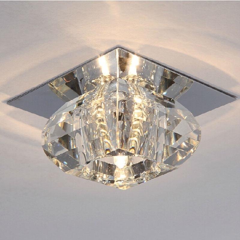 Crystal Flush Mount Ceiling Light Modern Crystal Ceiling Fixtures for ...
