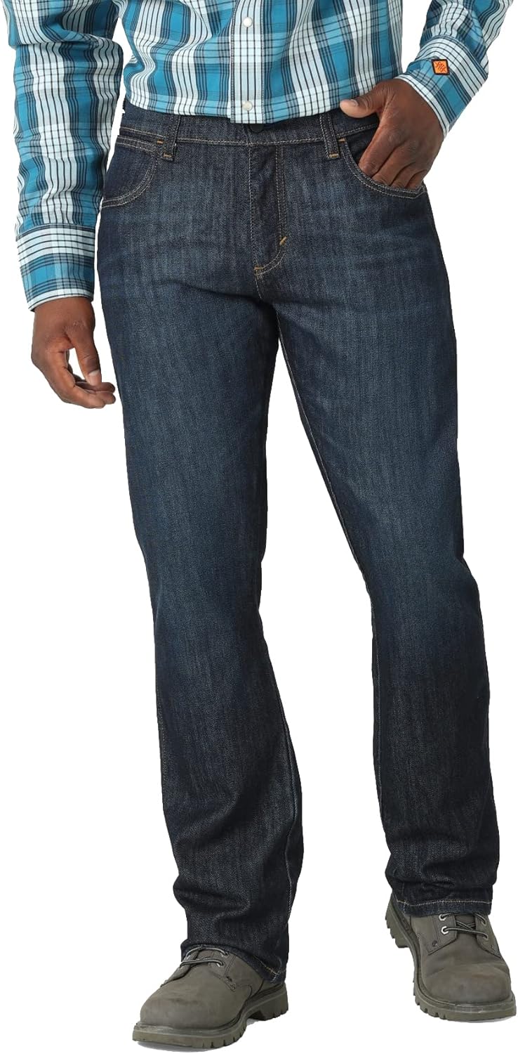 GAR BETHE Wrangler Men's Fr Flame-resistant Retro Slim Boot Jean