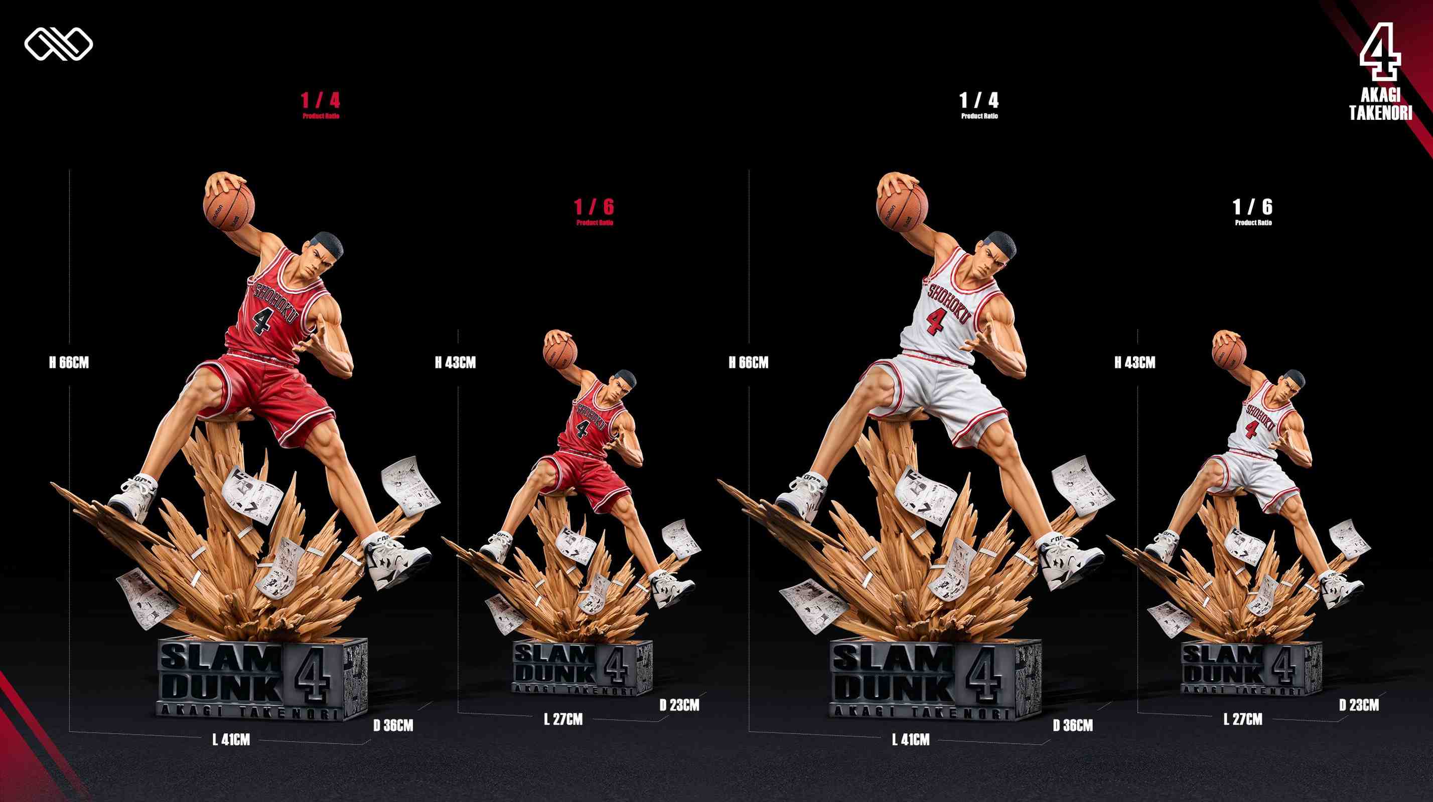 1/6 & 1/4 Scale Takenori Akagi - SLAM DUNK Resin Statue - Unlimited Studios