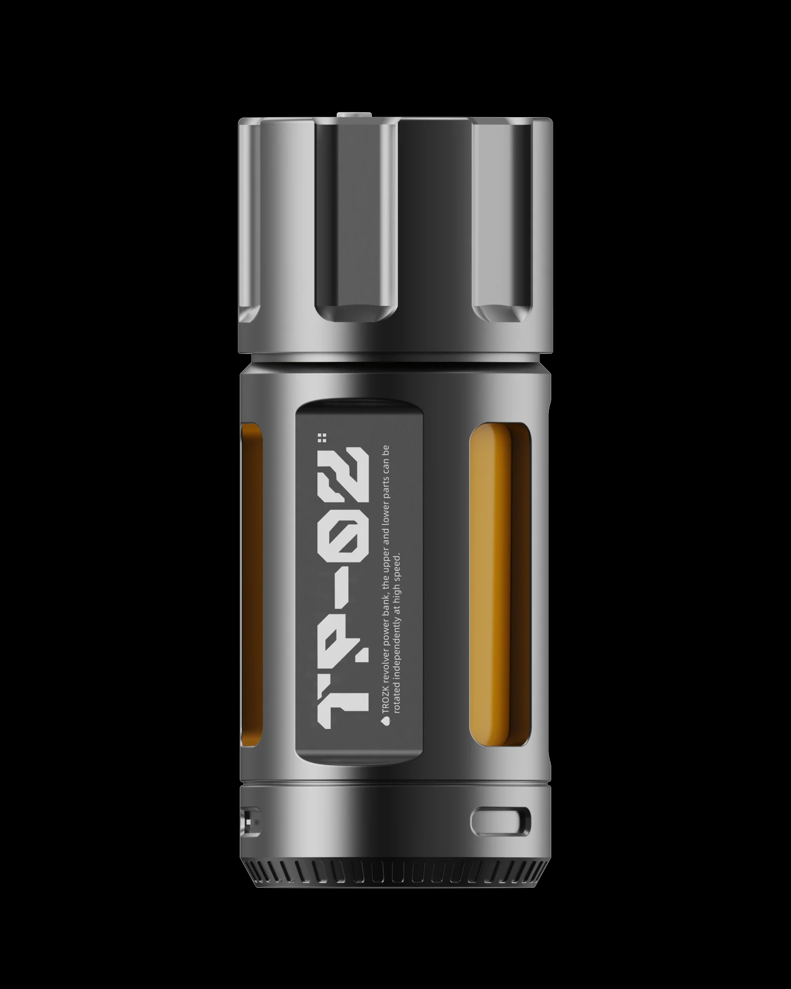 Rotating Revolver Cylinder Power Bank 5000mAh