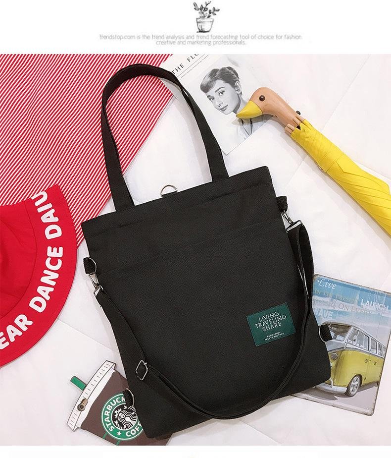 Patch Double Pocket Tote Bag