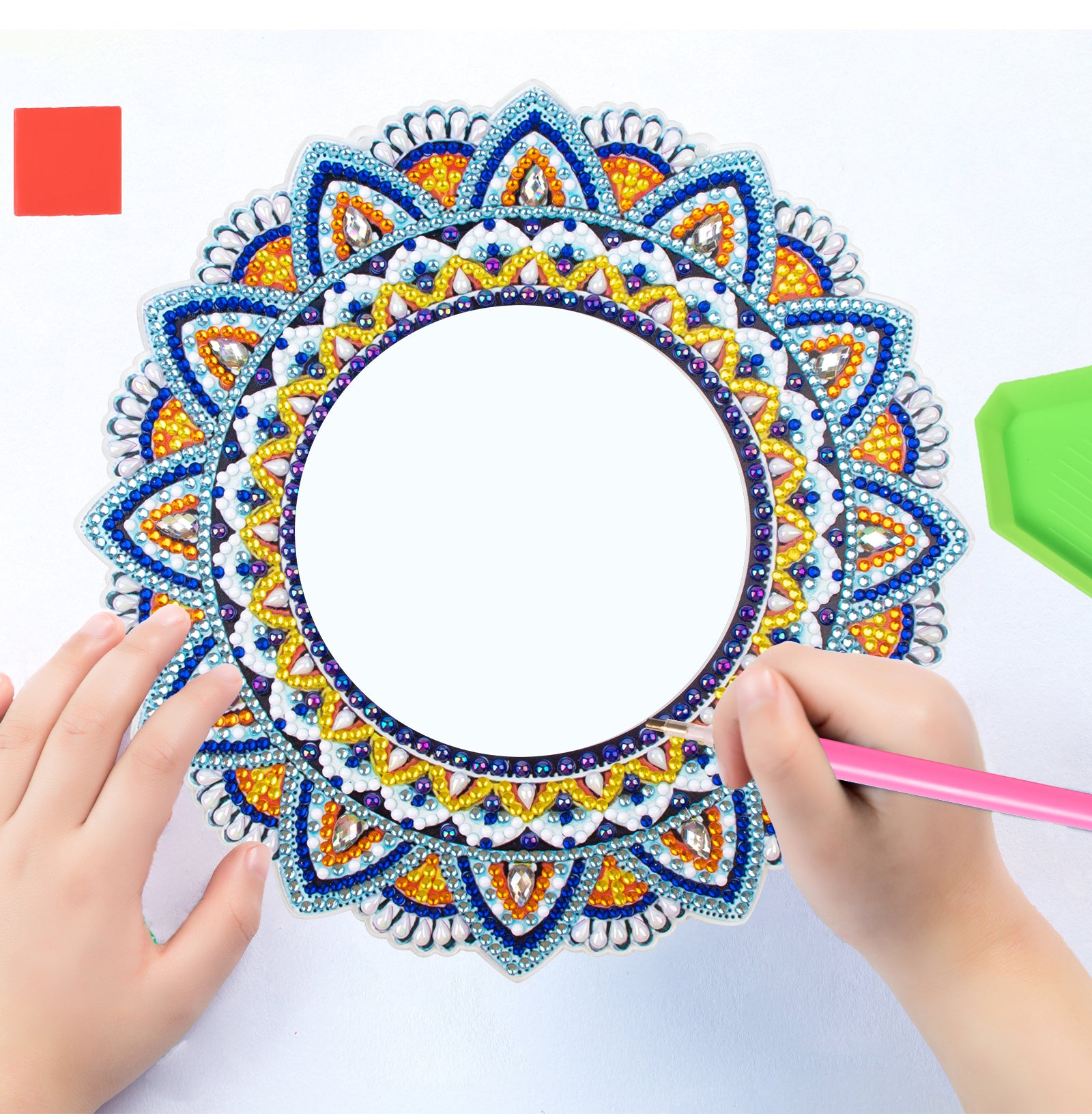 DIY diamond painting Mandala Mirror