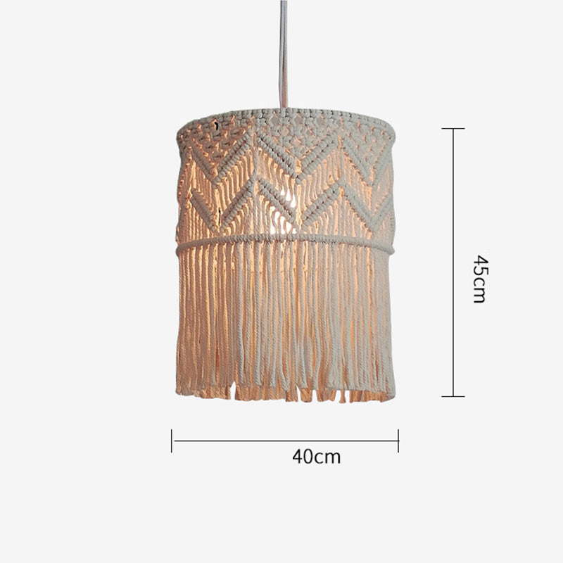 Arturest Pendant Light Woven Rope Chandelier Bohemian Pendant Lampshade