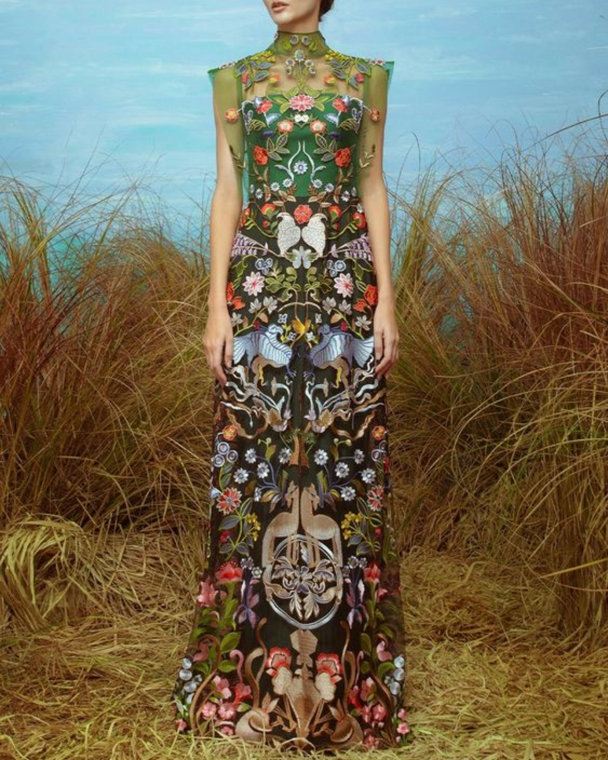 Romantic Embroidered Flower Dress