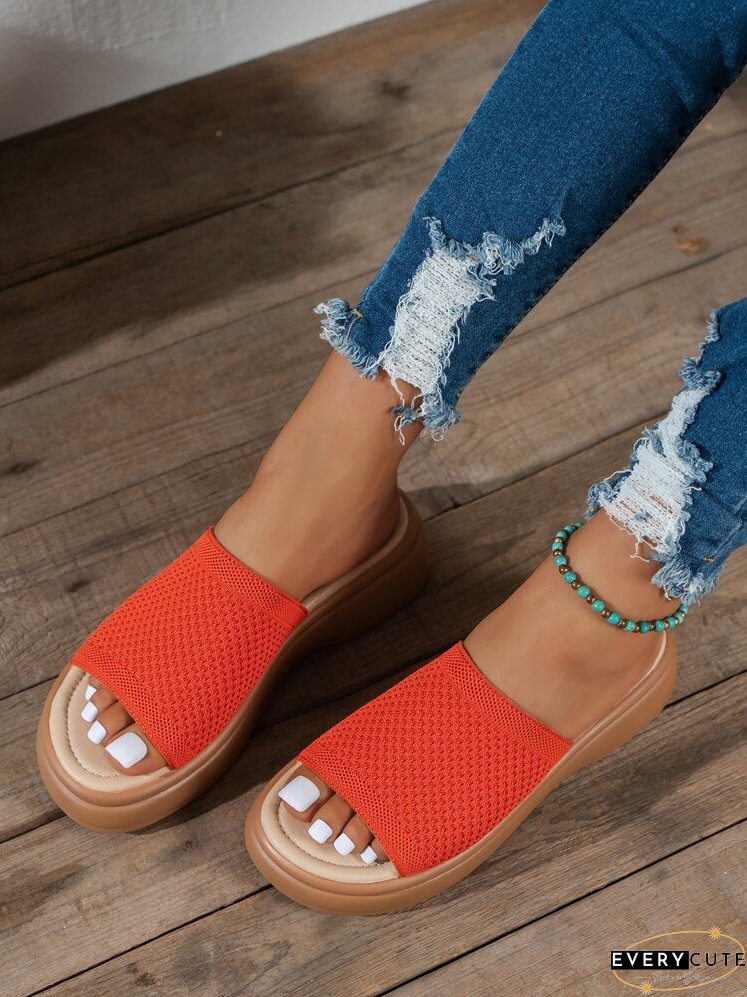 Minimalist Flatform Slide Sandals