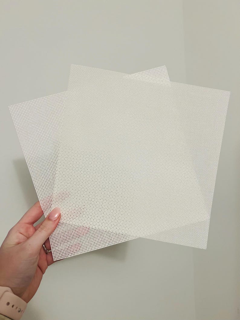 White Interlock Needlepoint Canvas