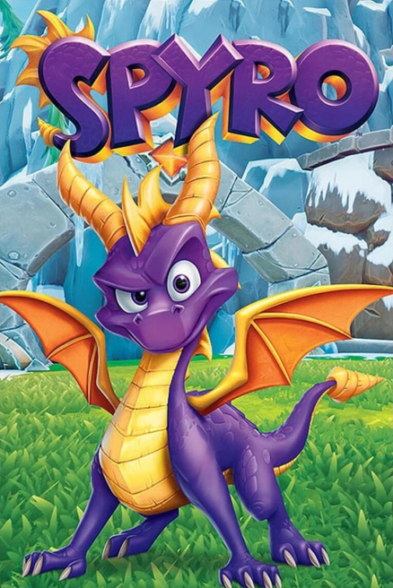 Spyro The Dragon (canvas) full round or square drill diamond painting