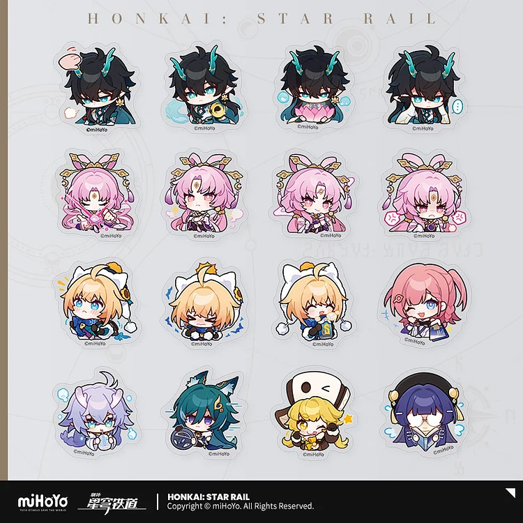 Honkai Star Rail Stickers[Original Honkai Official Merchandise]