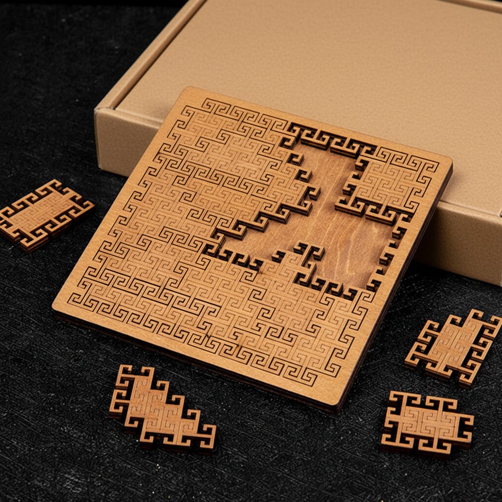 🧩Hilbert Curve Wooden Puzzle — 25 Unique Pieces, Insanely Tricky & Fun