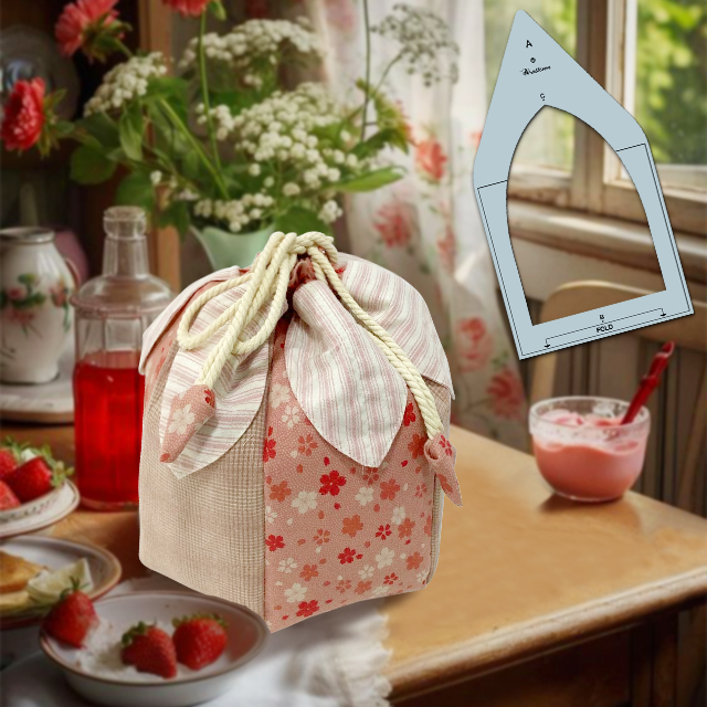DIY Drawstring Gift Bag Sewing Template & Instructions