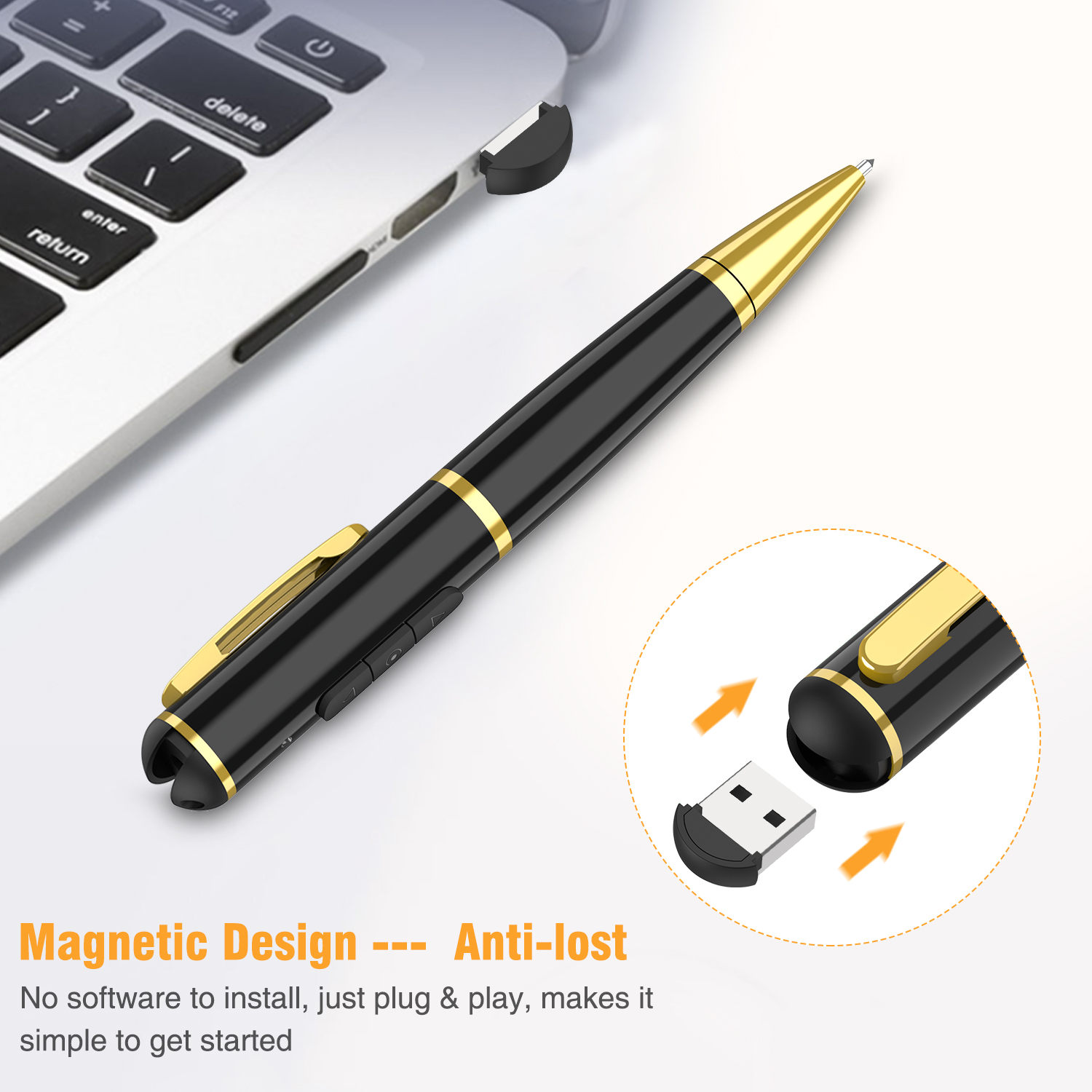 2 in 1 Wireless Presenter with Ballpoint For PowerPoint Presentation ...