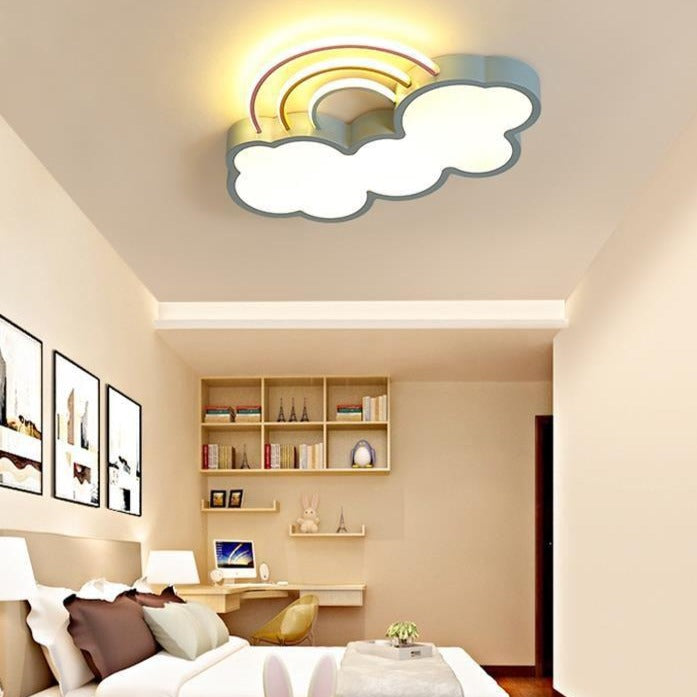 Children's lamp light in the bedroom simple modern boy and girl eye ...