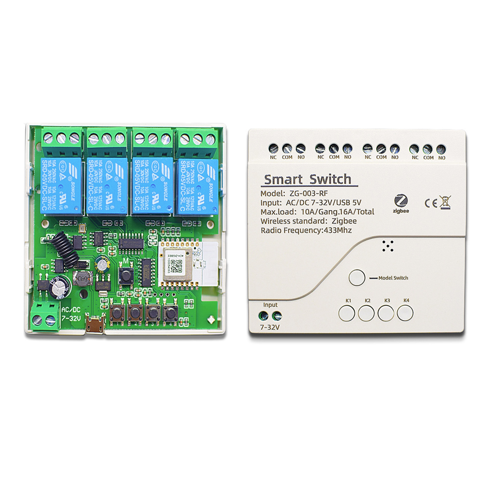 {Manufacturer} Tuya Smart 4 Channel WiFi RF Momentary Inching Relay ...