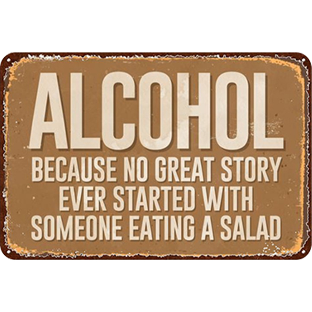 Alcohol - Metal Tin Signs(8*12Inch/12*16Inch)