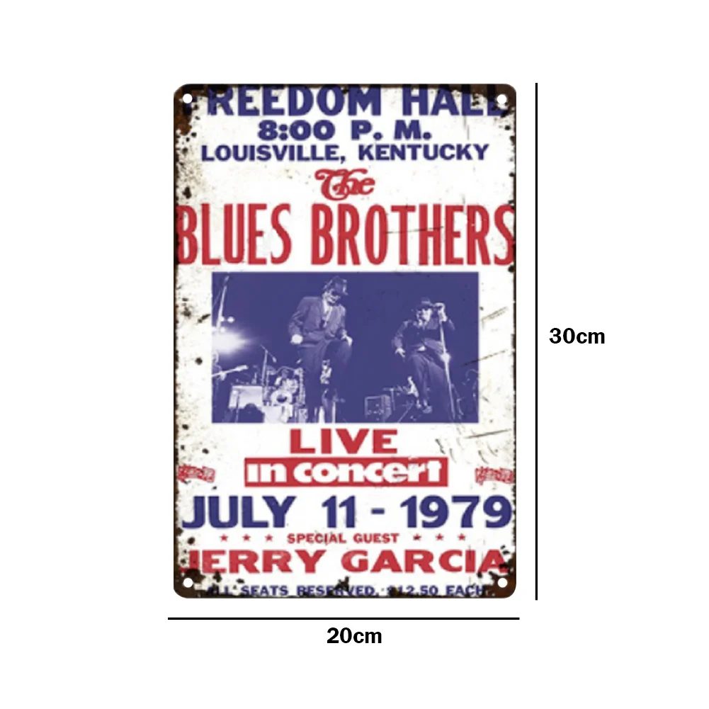 20*30cm/30*40cm - Blues Brothers - Vintage Tin Signs