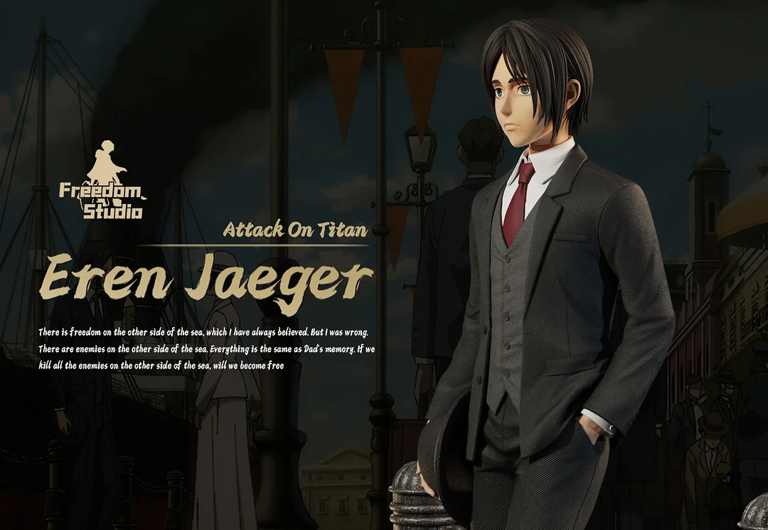 Formal Suit Ver. Eren Yeager - Attack on Titan Resin Statue - Freedom ...