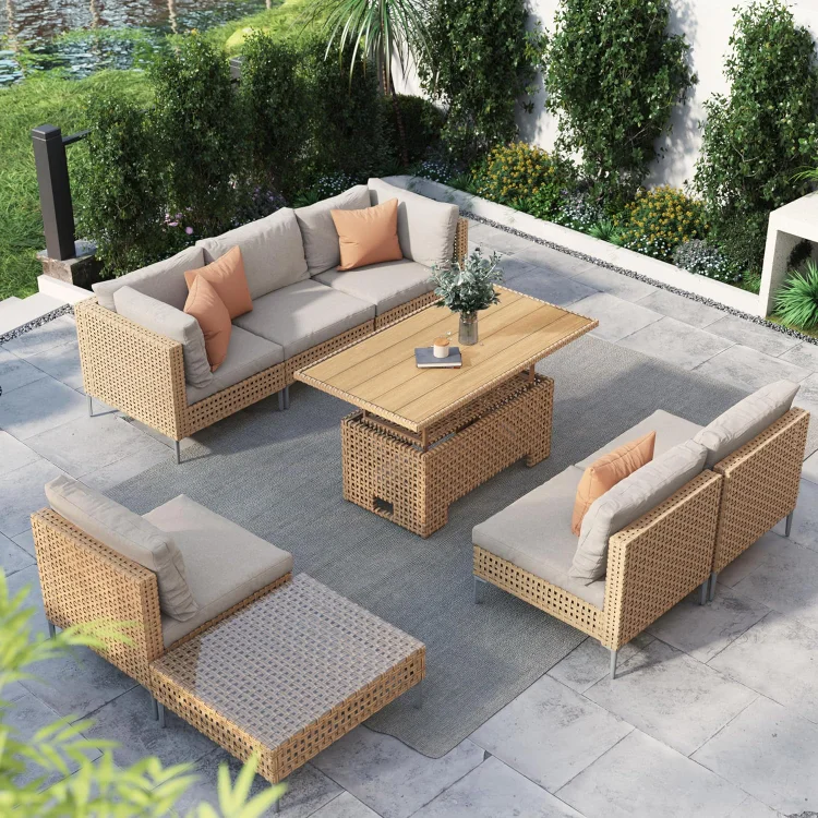 Light wicker outdoor furniture store