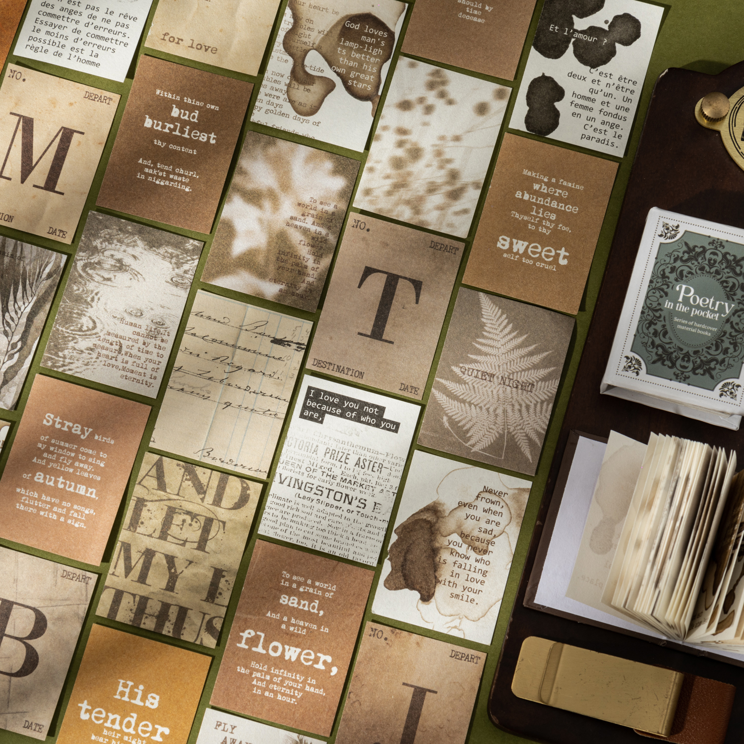 Mini cahier de matériel - Collection Poèmes de poche - Texte anglais ...