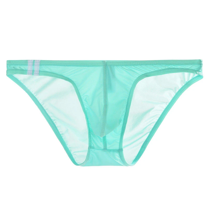 Men's Ice Silk Transparent Ultra Thin Sexy Briefs