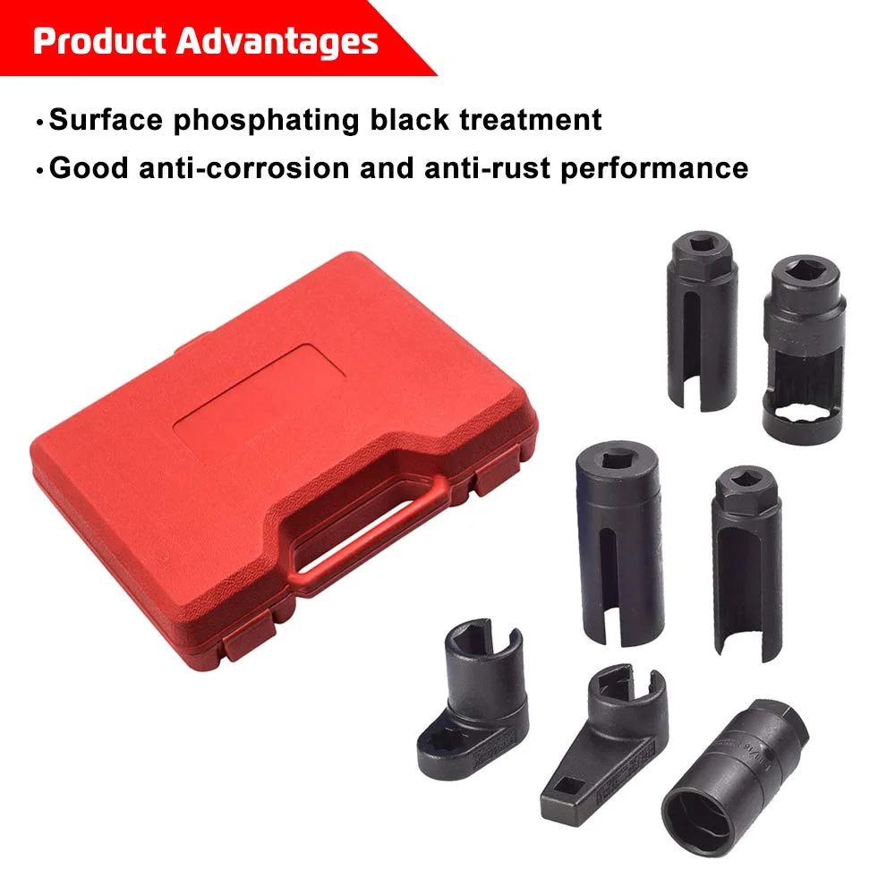7-Piece Oxygen Sensor Socket Set