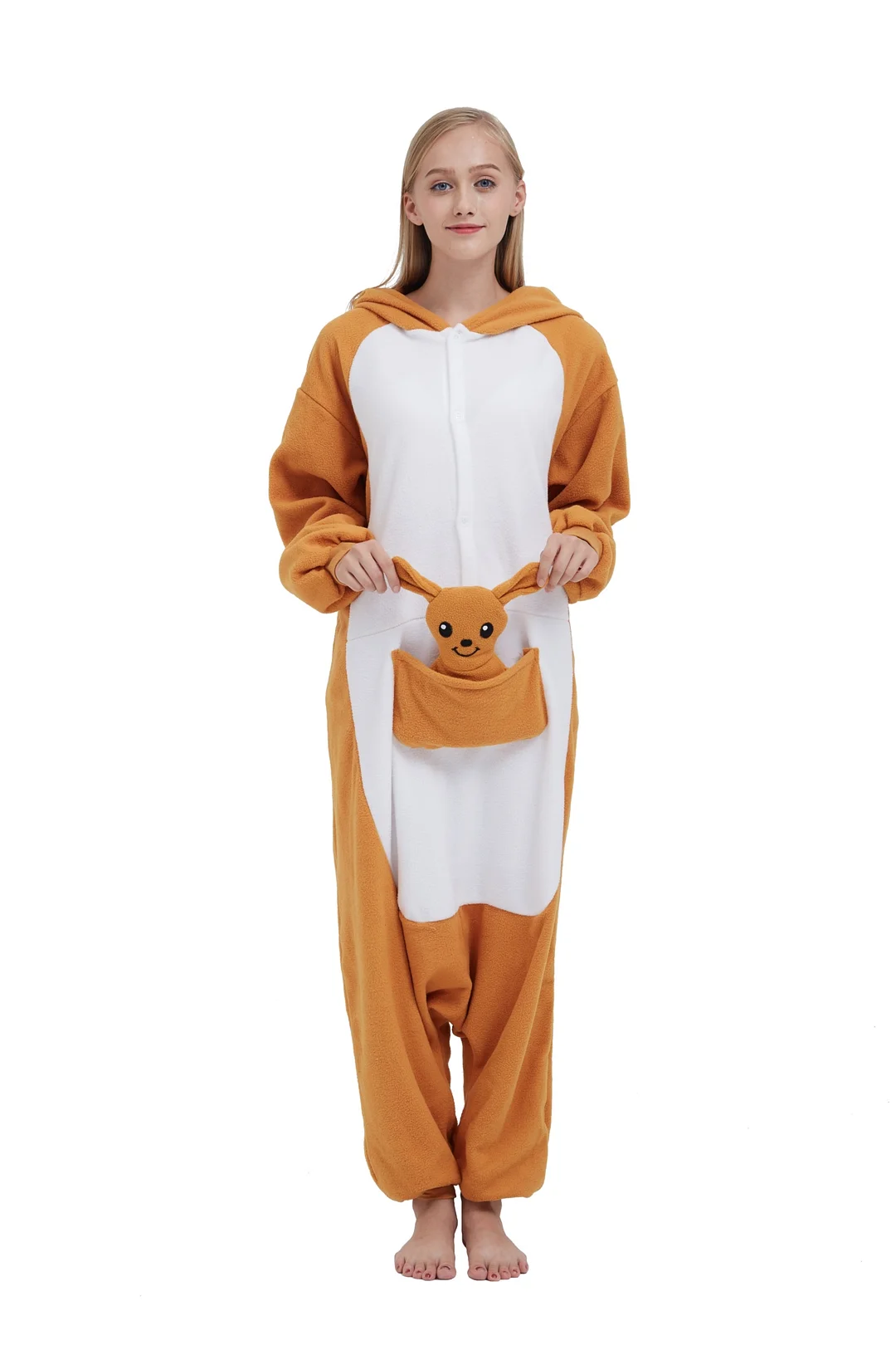 Kangaroo Kigurumi animal onesie costumes for adult