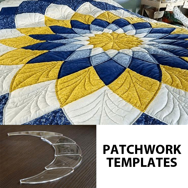 Dahlia Patchwork templates - With Instructions
