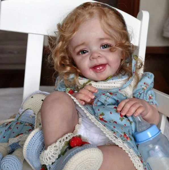 (Lovely Yannick Baby) 20" Looking Lifelike Handmade Blue Eyes Silicone ...