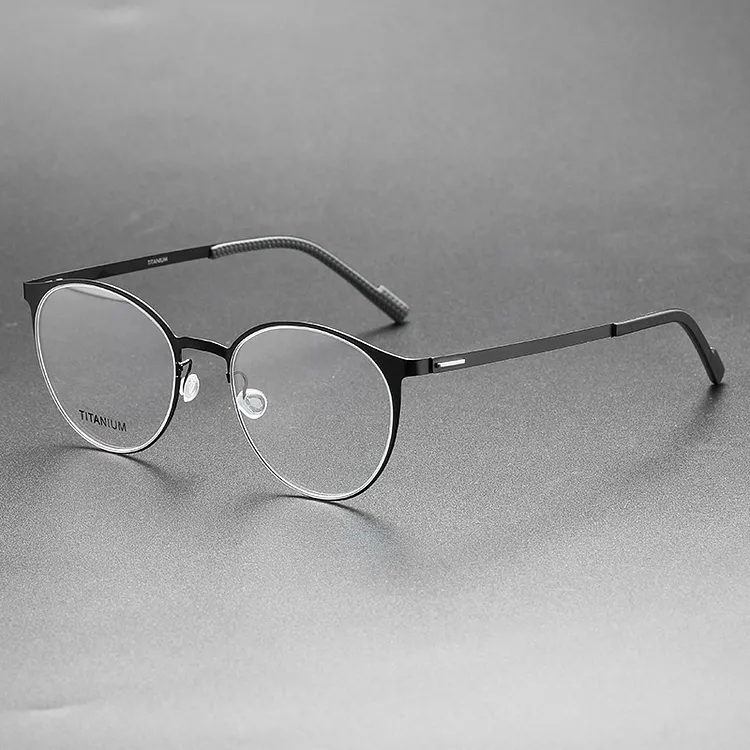 Denmark Lightweight Screwless Titanium Glasses Frame Men Women Oval Non ...
