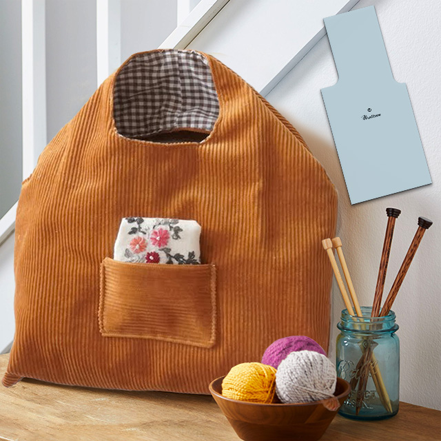 Integrated Handle Bag Pattern Template