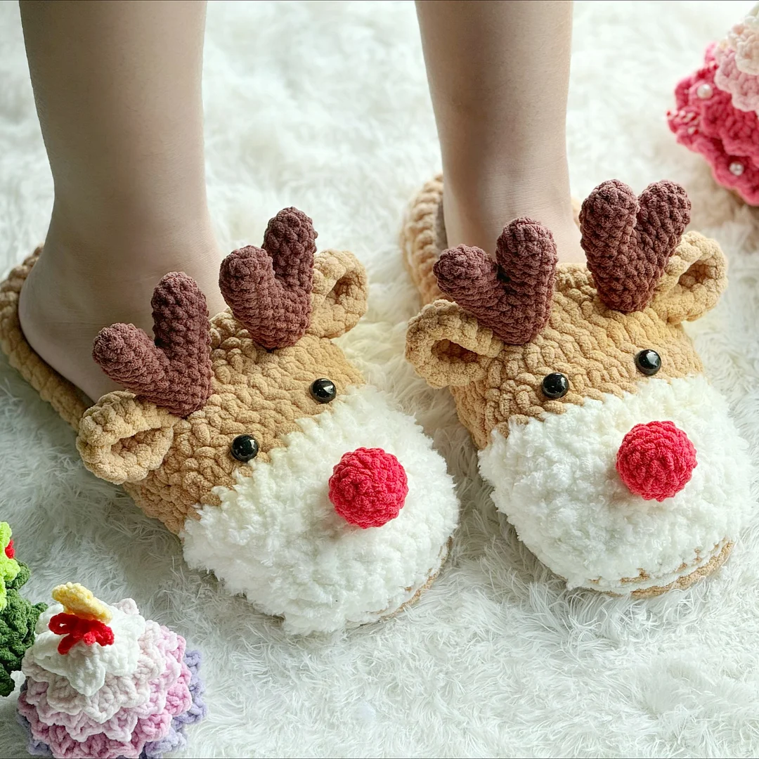 Crochet Christmas Slippers Collection Pattern