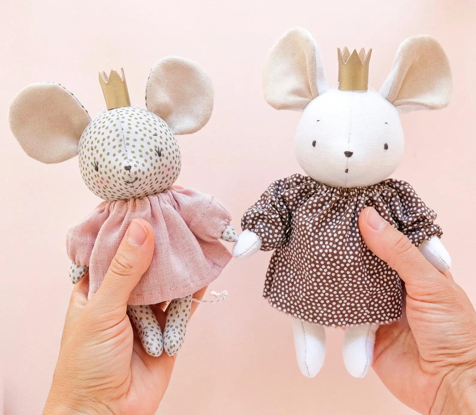 Cute Big-Eared Mouse Doll Template + Instruction Manual
