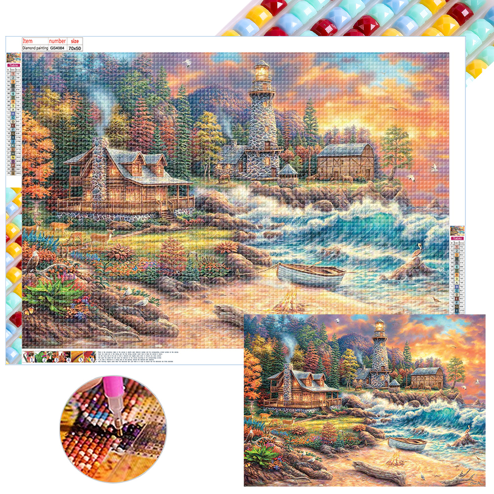 【Big Size Diamond Painting 】 Over $50, 2 Free Gifts + Free Shipping ...